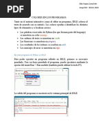 Uso del IDLE en Python | PDF