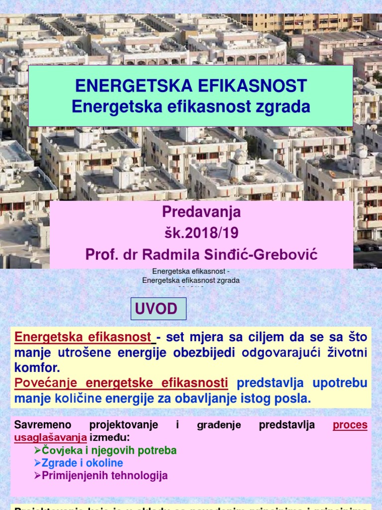 Energetska Efikasnost | PDF