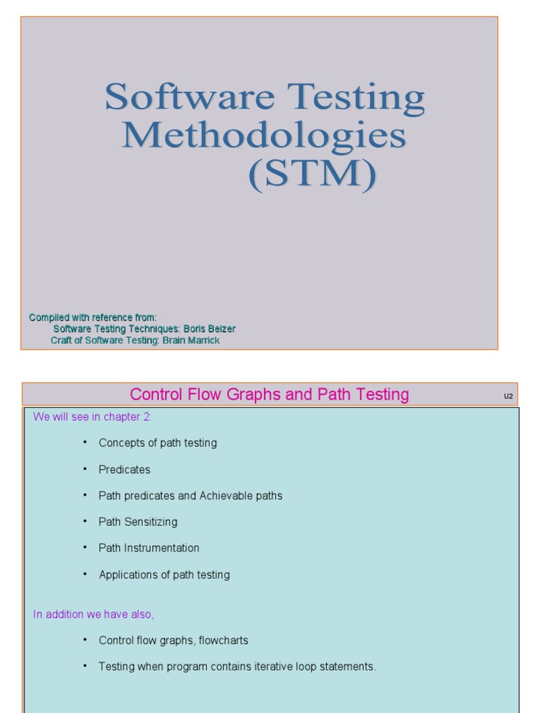Stm-Unit I-Path Testing | PDF | Control Flow | Computer Program