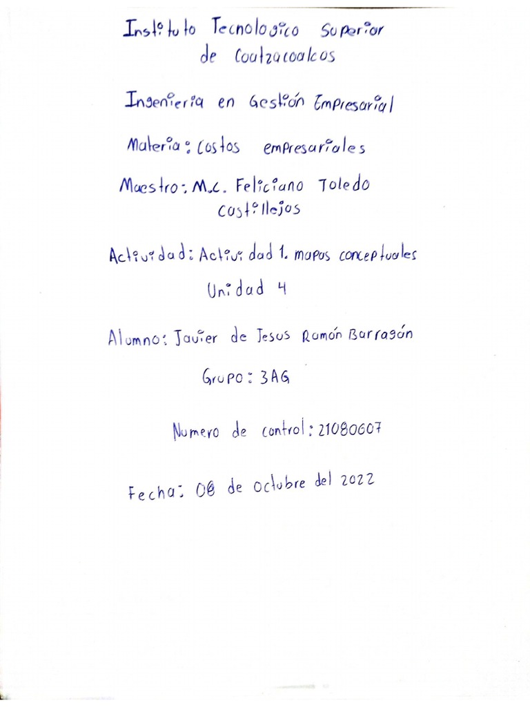 Actividad 1. Mapas Conceptuales (Unidad 4) - Ramón Barragán Javier de ...