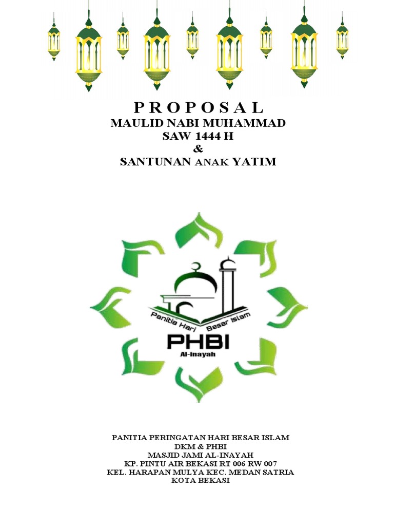 Proposal Maulid dan Santunan Yatim | PDF | Agama & Spiritualitas