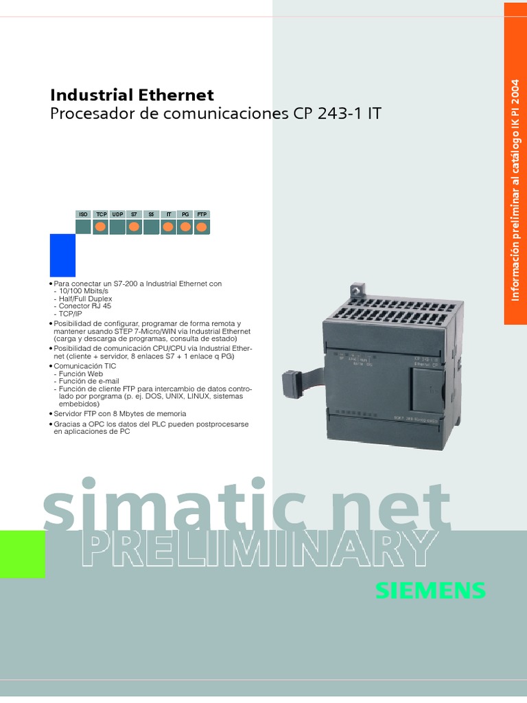 3 - CP 243-1 It | PDF | Protocolo de transferencia de archivos | Red mundial