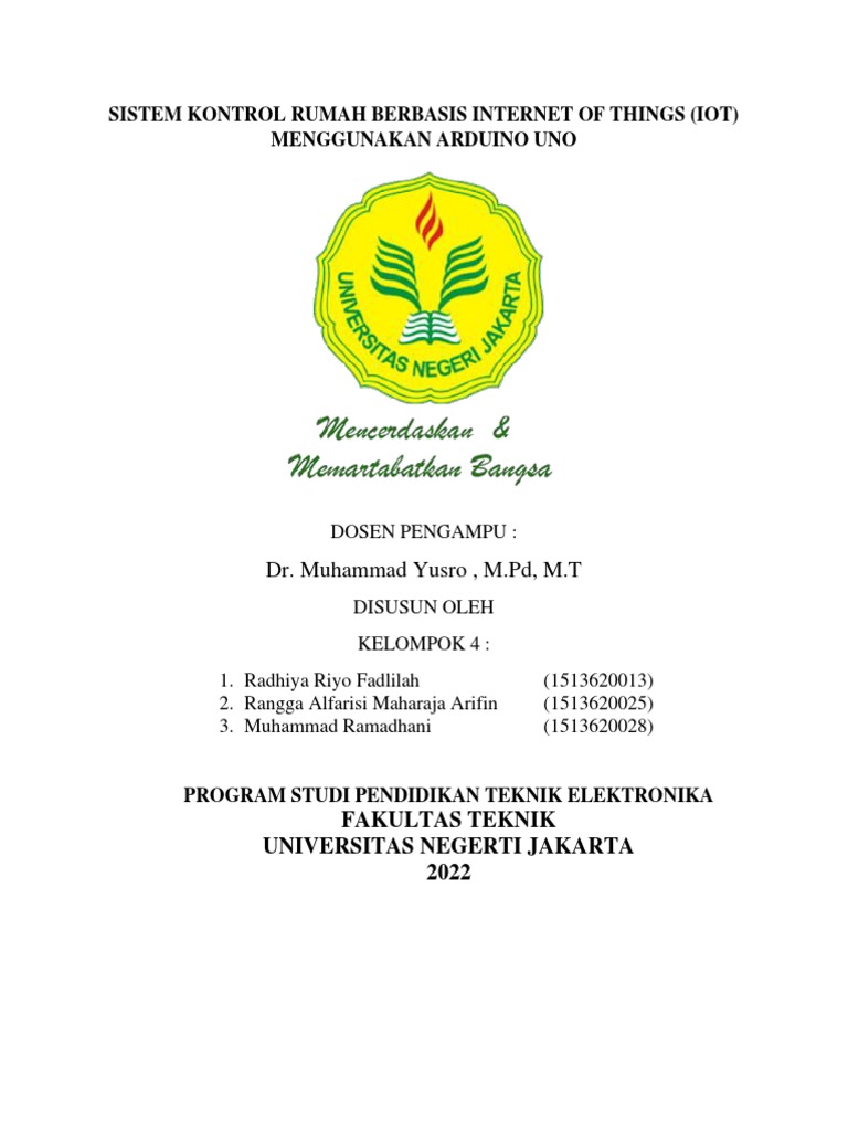 Sensor Berbasis IOT - Kelompok 4 - Sensor Dan Transduser | PDF