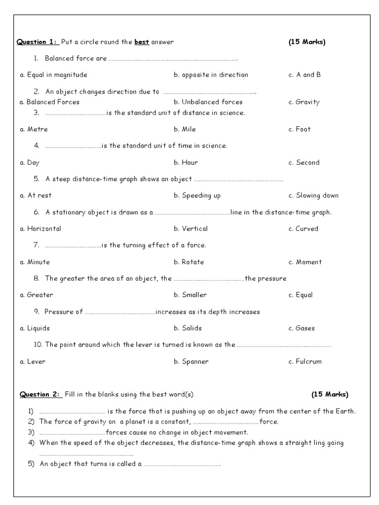 Physics 8 | PDF | Force | Lever