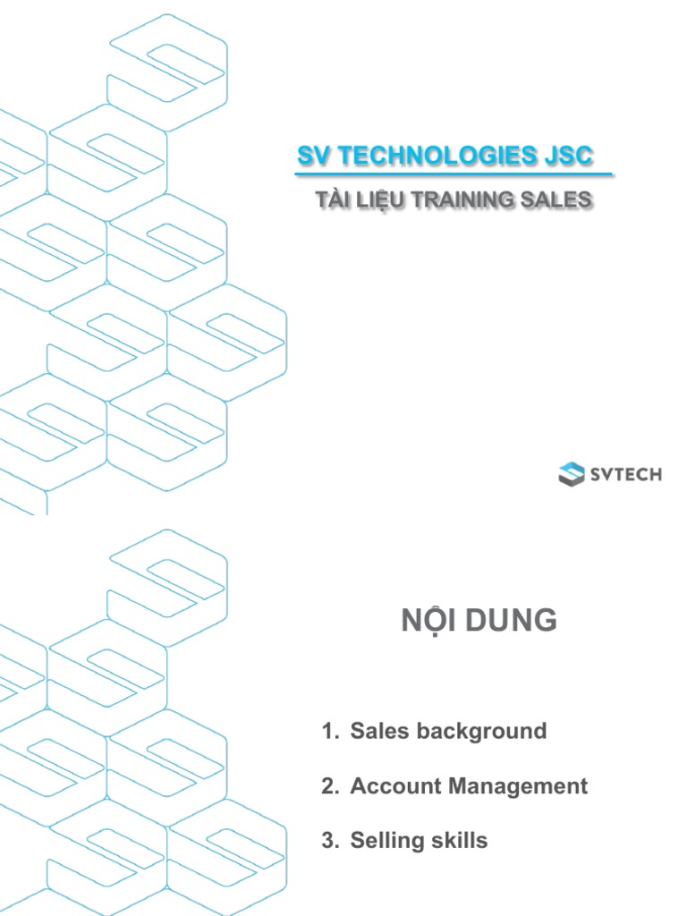 SVTECH - Sale - Training-Ver1 | PDF