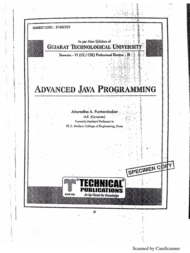 Advanced Java Tutorial PDF | PDF