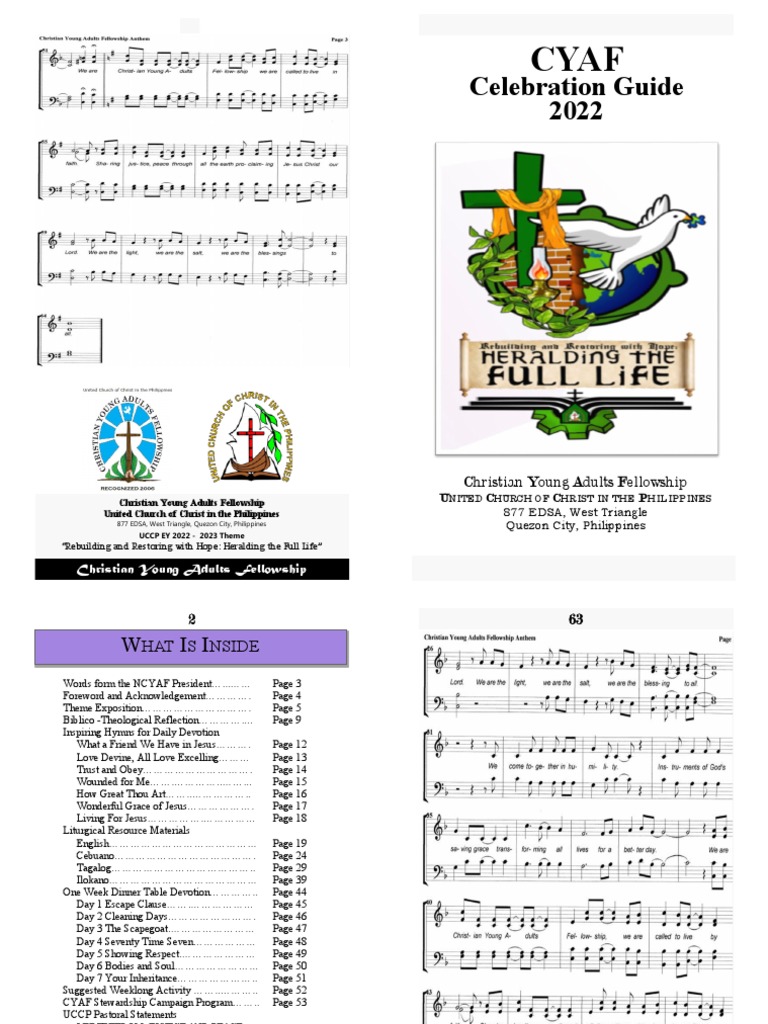 CYAF Week 2022 Celebration Guide 1.pubFINAL | PDF | Cost Of Living | Jesus