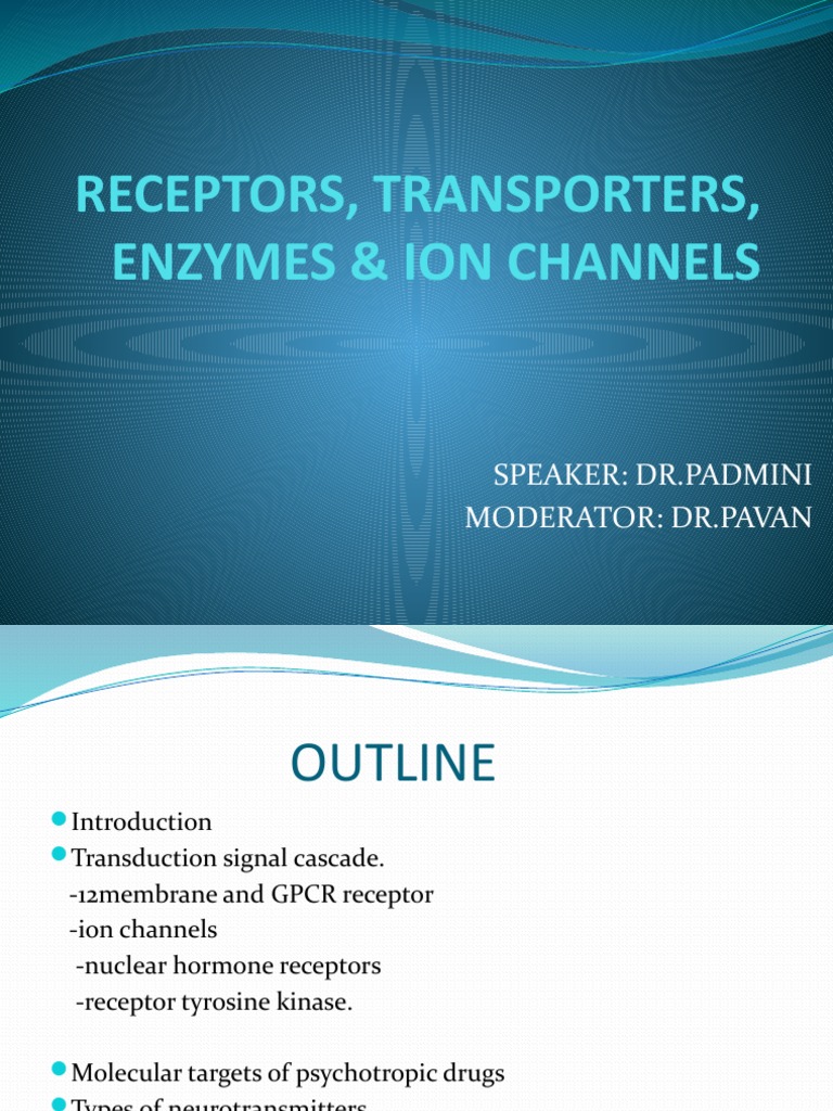 Receptors Ionchannel Transporter | PDF | Neurotransmitter | Cell Signaling