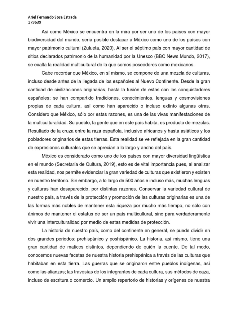 La Interculturalidad en México | PDF | México | Multiculturalismo