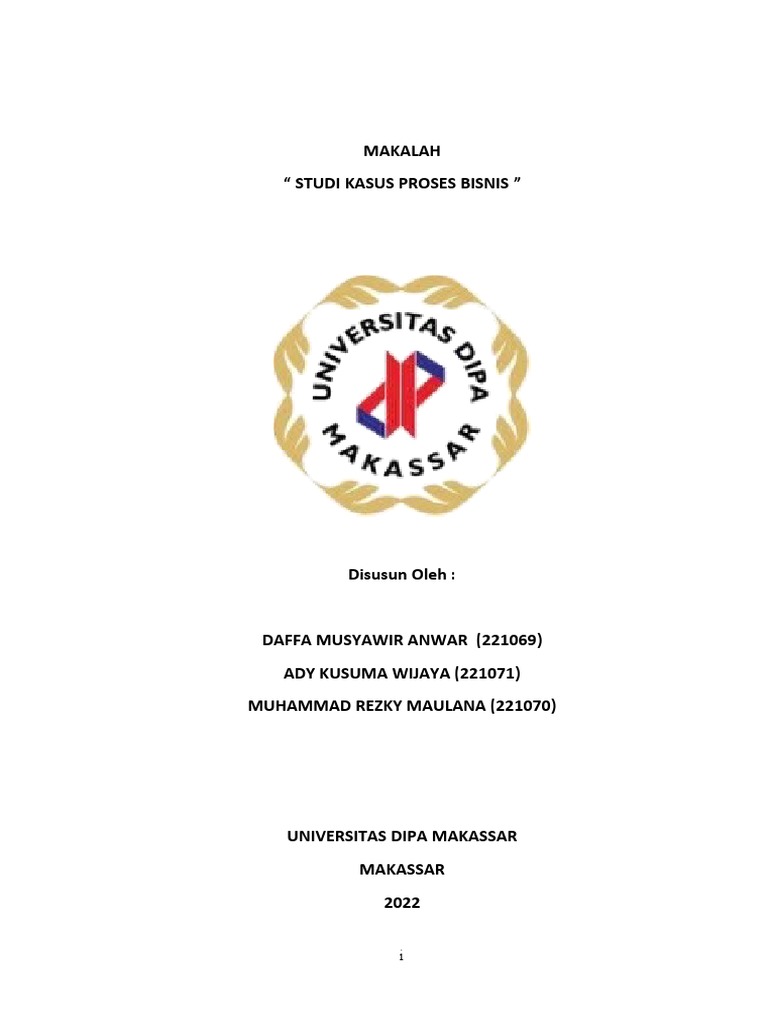 Makalah Studi Kasus | PDF