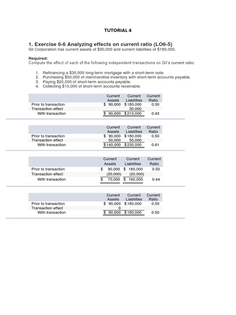 Tutorial 4 Q and A | PDF | Revenue | Inventory
