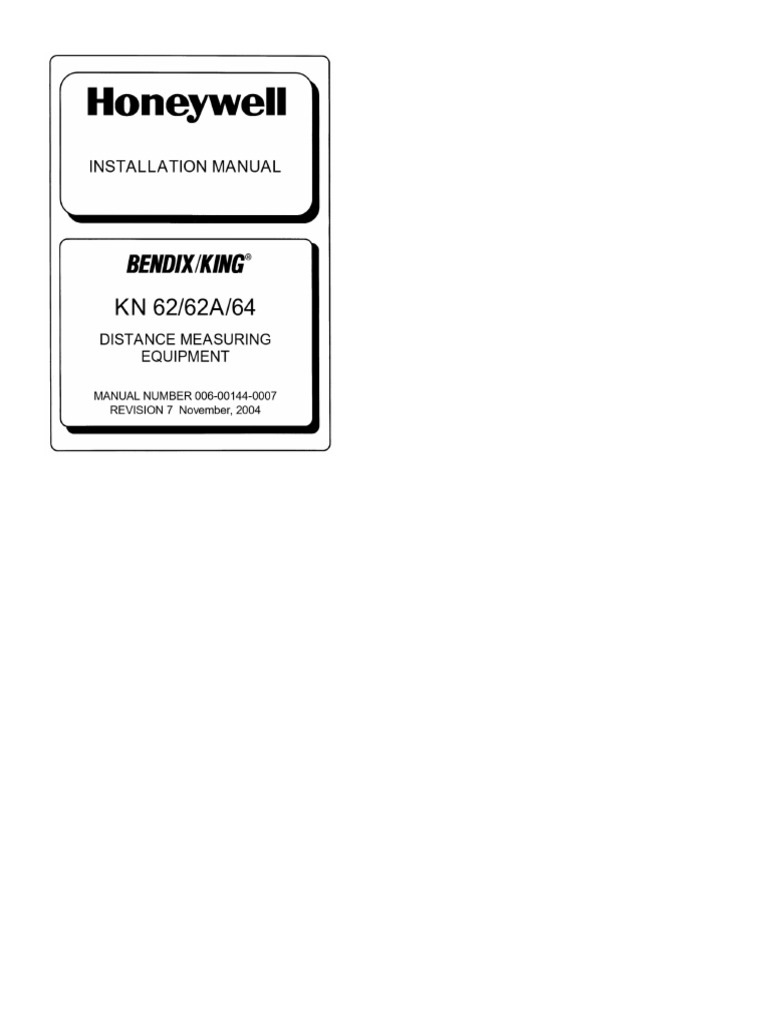 Bendix King KN 62A | PDF | Electrical Connector | Manufactured Goods