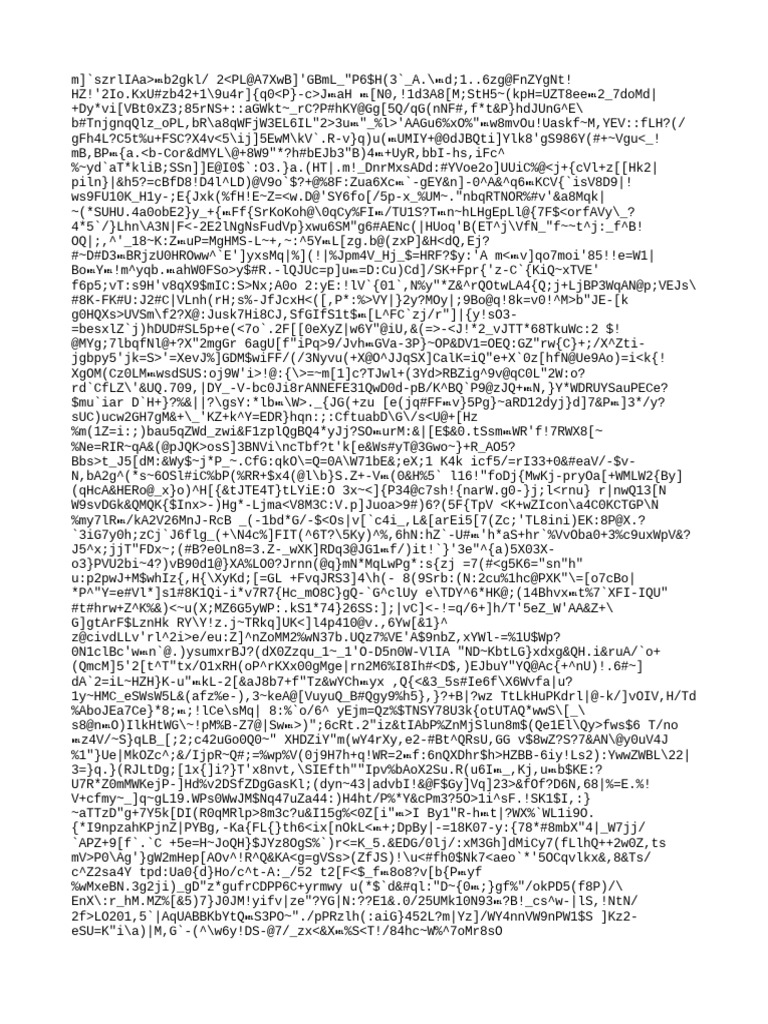 An Encrypted Document: Analysis of Encrypted Text | PDF