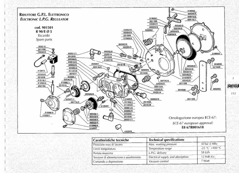 OMVL R90 E Exploded View | PDF