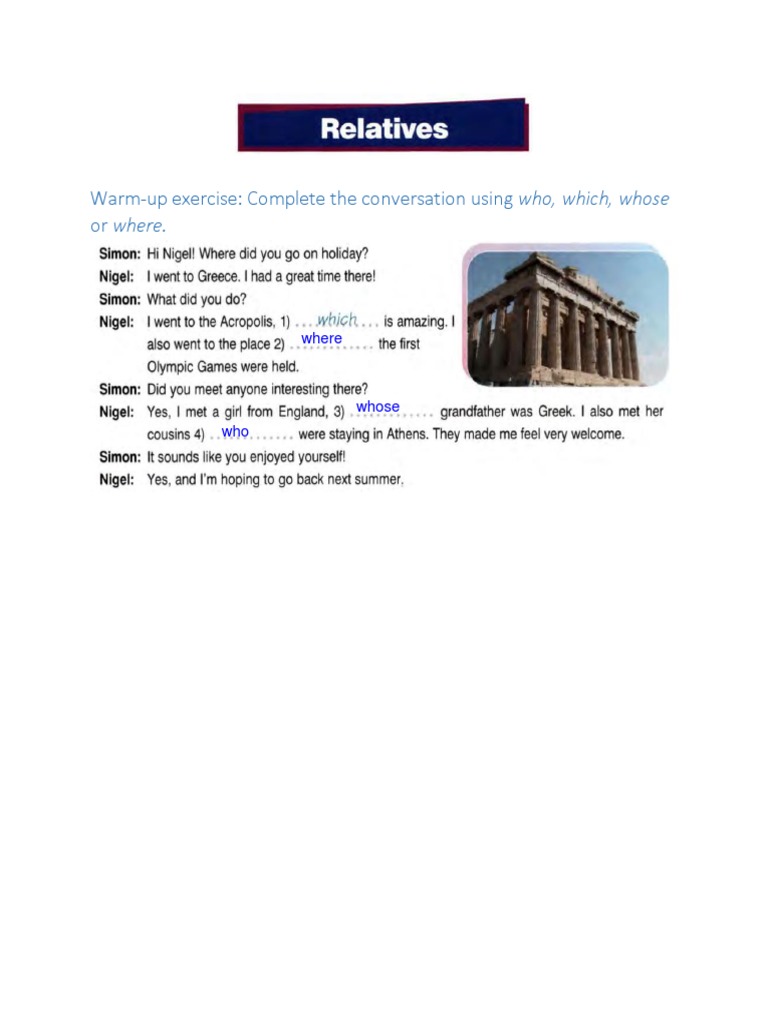 Grammar Exercises for ESL Students | PDF | Cognitive Science | Linguistic Typology