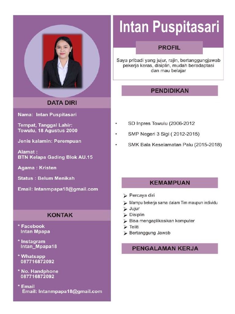 CV Intan.. | PDF