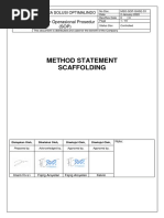 Method Statement For Scaffolding Installation and Dismantling | PDF ...