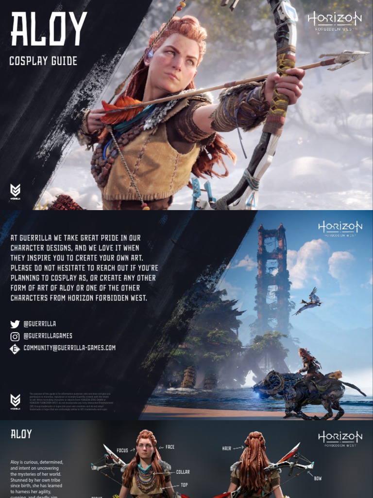 Aloy Cosplay Guide for Horizon Games | PDF | Rope | Fur