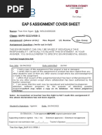WSU Assignment Cover Sheet Template | PDF