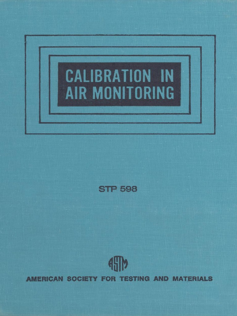 STP 598-1976 | PDF | Calibration | Gases
