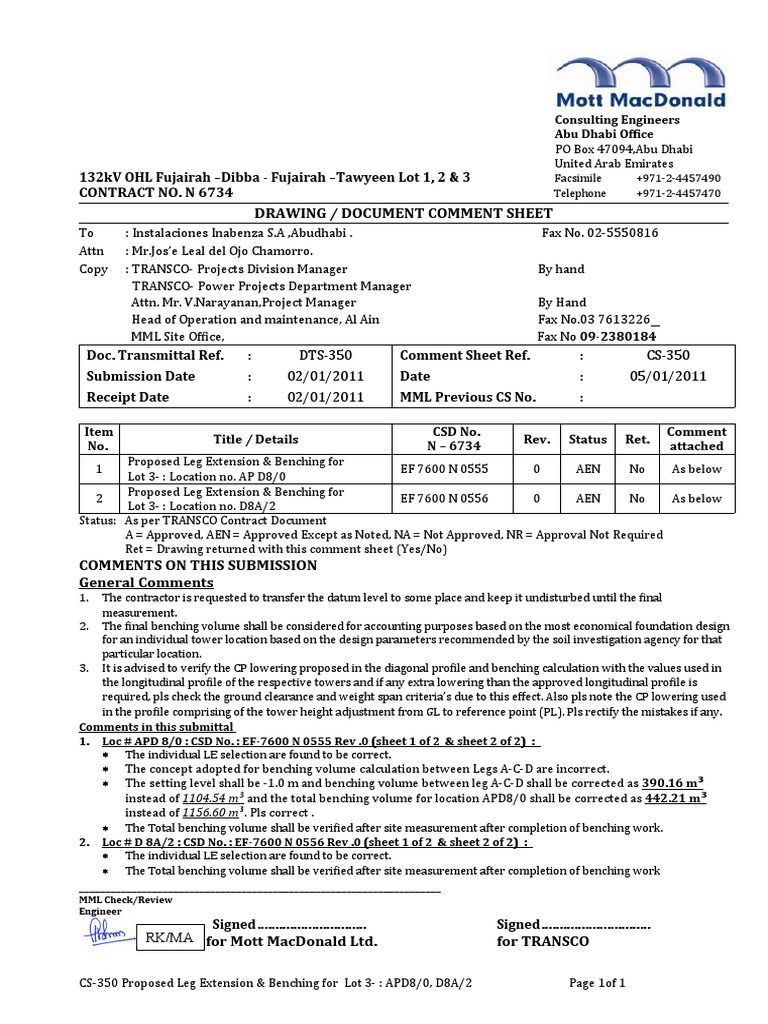 CS-350 Propsed Leg Extn & Benching For Lot 3-Locs - APD8-0, APD8A-2 | PDF
