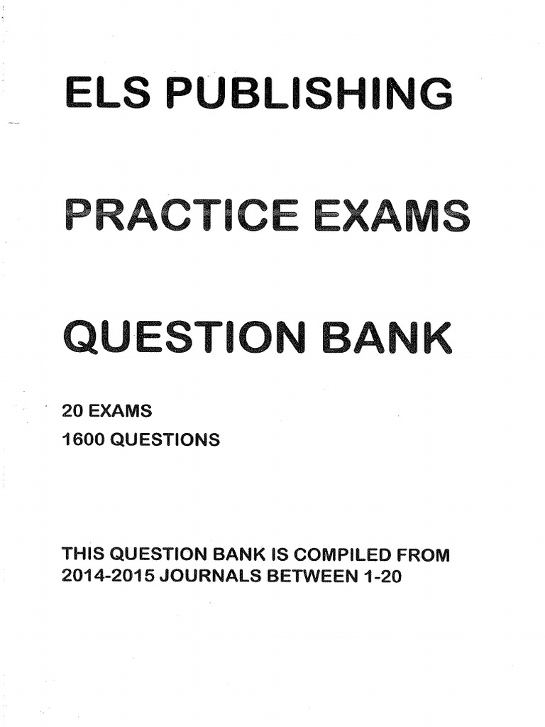 Els Publishing Practice Exams PDF | PDF
