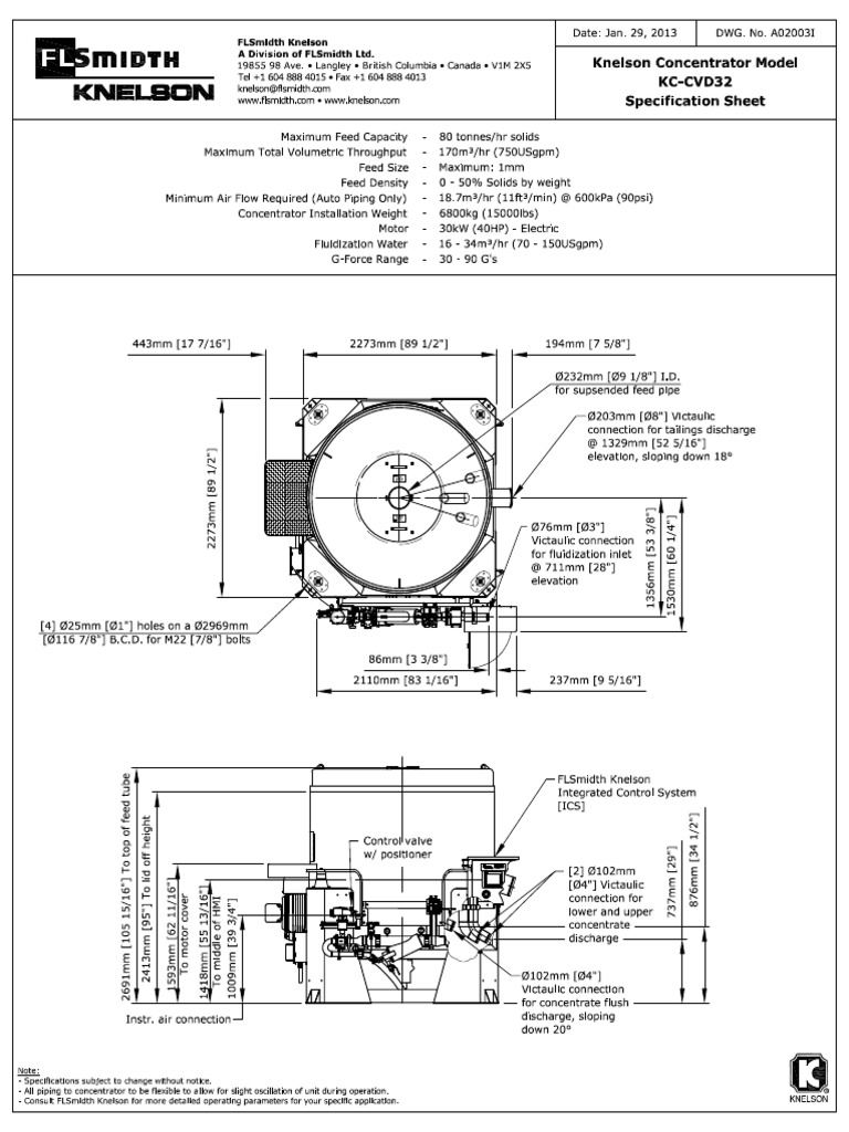 Knelson KC-CVD32 Rev1 | PDF
