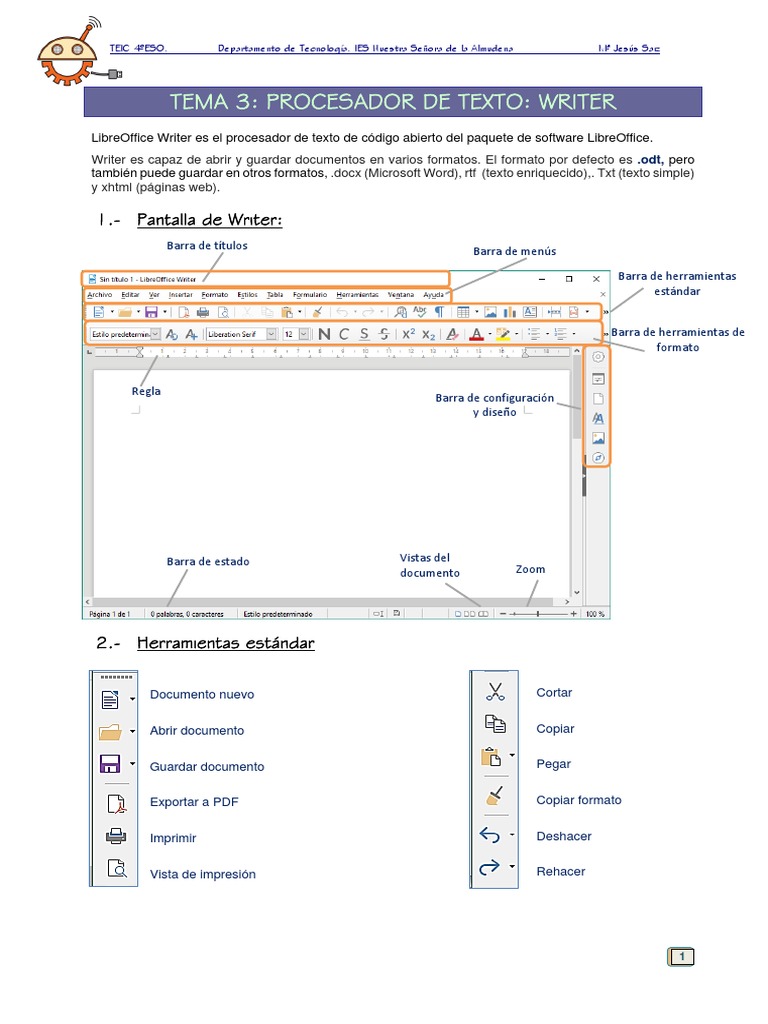Ejercicios Writer | PDF | Informática | Software