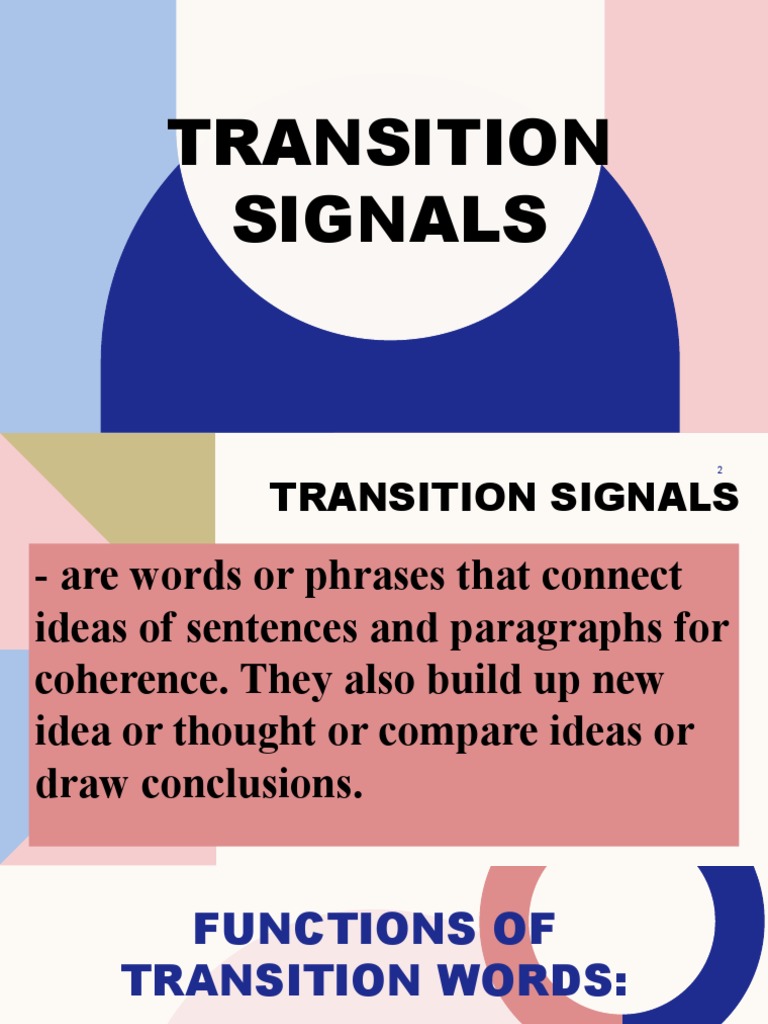 Transition Signals | PDF