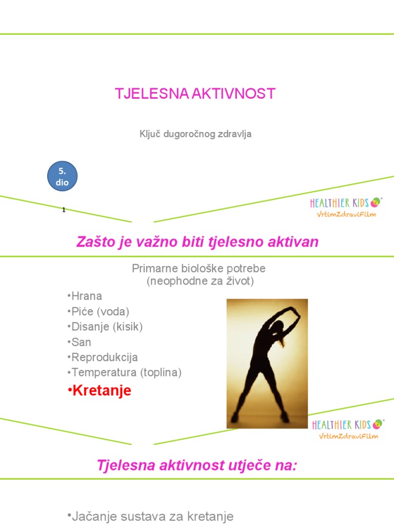 Živjeti Zdravo Redovita Tjelesna Aktivnost | PDF