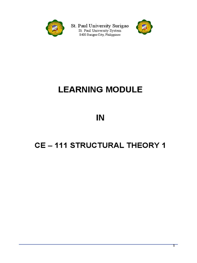 Module 1 STRUCTURAL THEORY | PDF