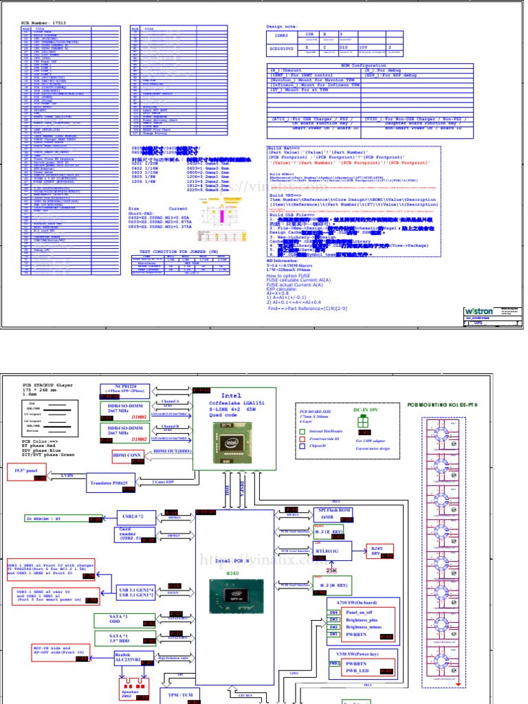 Wistron LA710 - 17513 PDF | PDF | Electronics | Computer Architecture