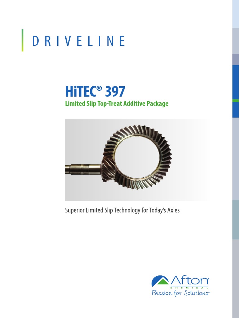HiTEC-397 PDS | PDF | Clutch | Friction