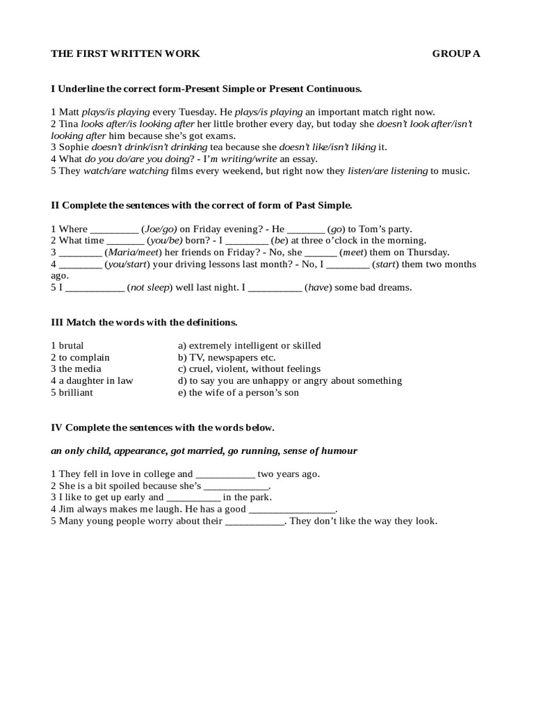 Test Real Life Pre Intermediate | PDF