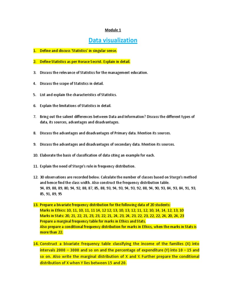 Question Bank 1 | PDF | Salary | Regression Analysis