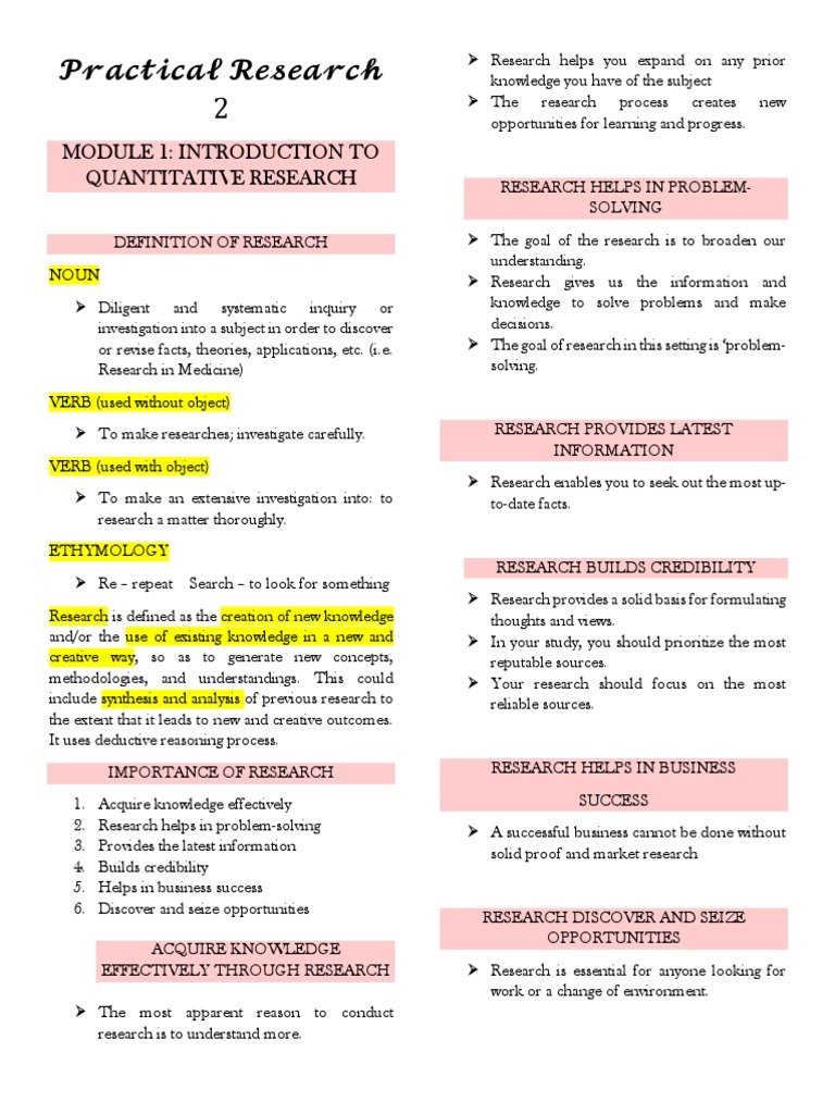 Pr 2 Reviewer Pdf Dependent And Independent Variables Quantitative Research