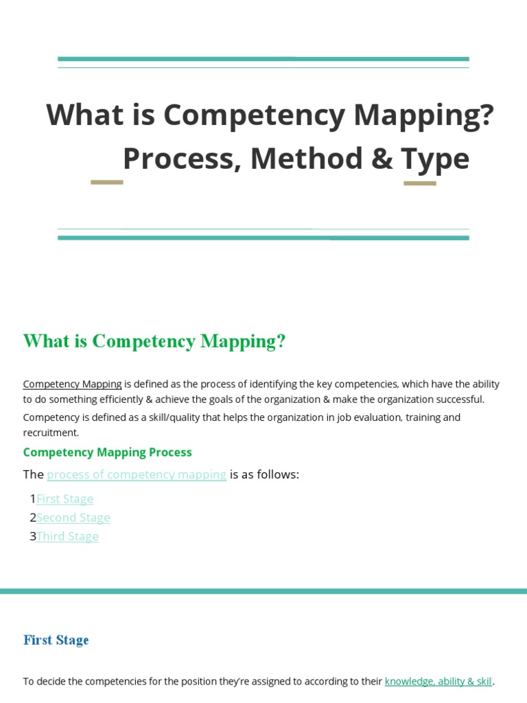 Competency Mapping Scenario | PDF | Career & Growth