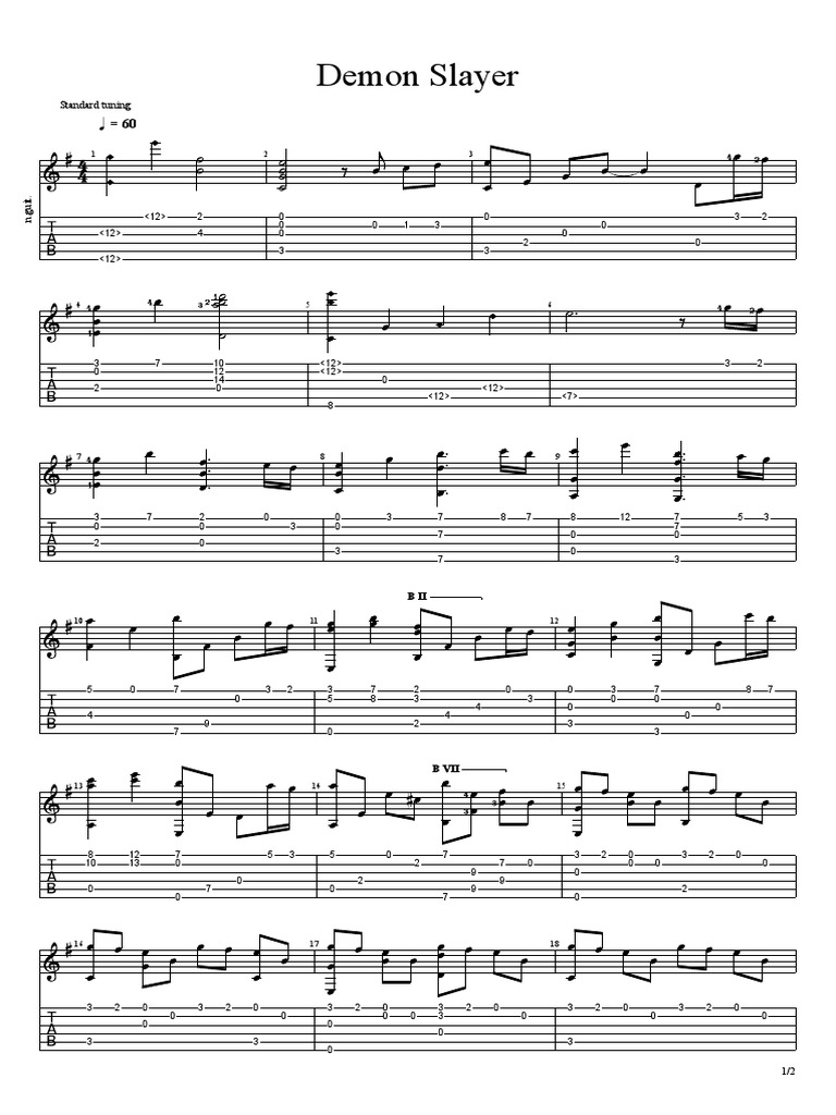 Demon Slayer With Tremolo | PDF