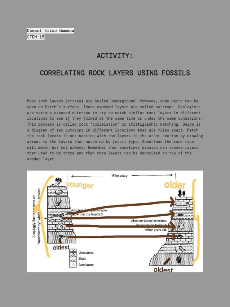Rock Layers Activity | Download Free PDF | Stratum | Rock (Geology)