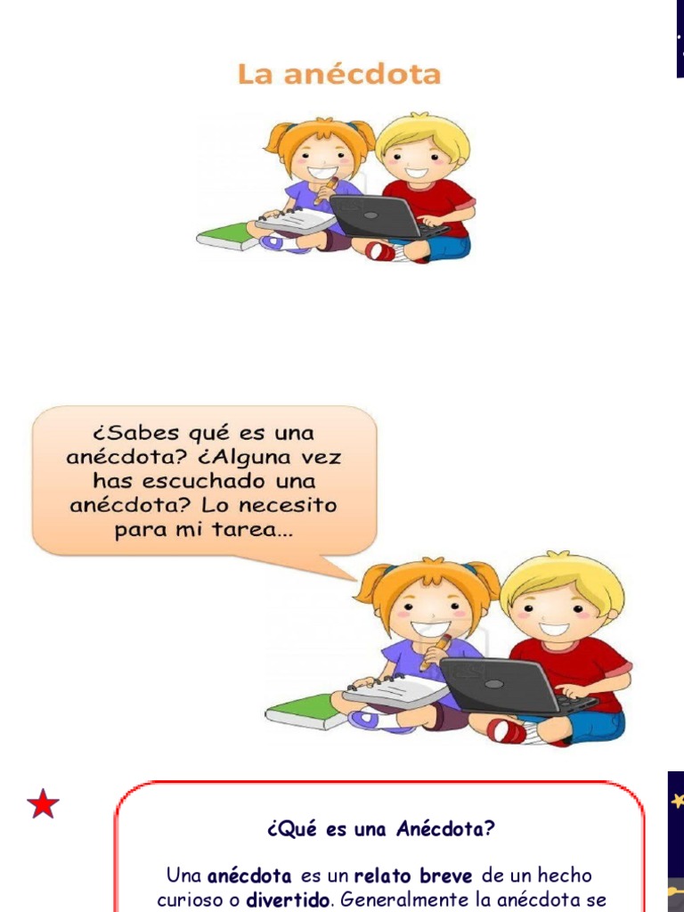 2º Básico - LENGUAJE - PPT La Anecdota | PDF