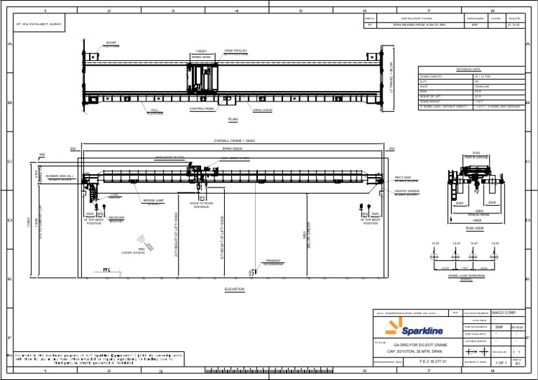 R1 10363 20 - 10T Cap, 35M Span, 10M Hol | PDF | Crane (Machine ...