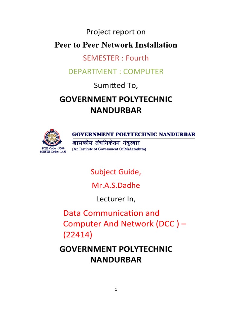 DCC Microproject | PDF | Computer Network | Network Topology