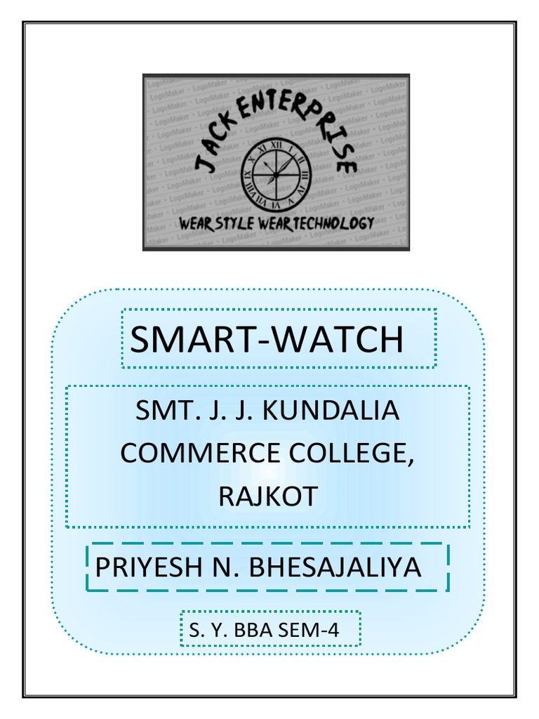 Jack Enterprise Project | Download Free PDF | Marketing | Smartwatch