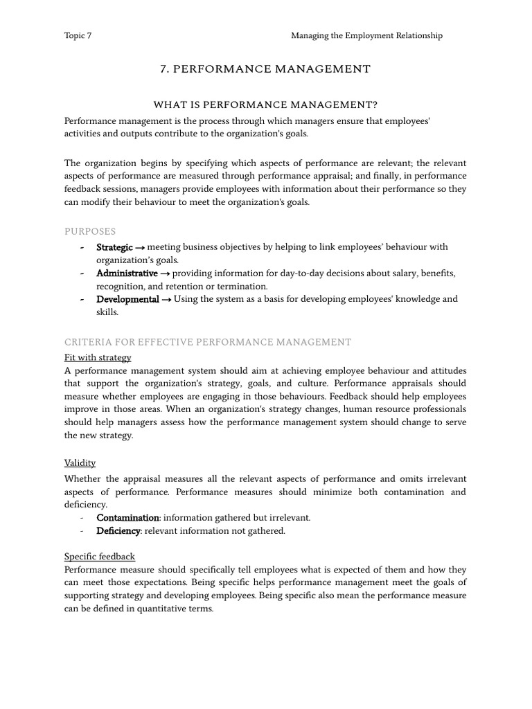 Performance Management | PDF | Performance Appraisal | Goal