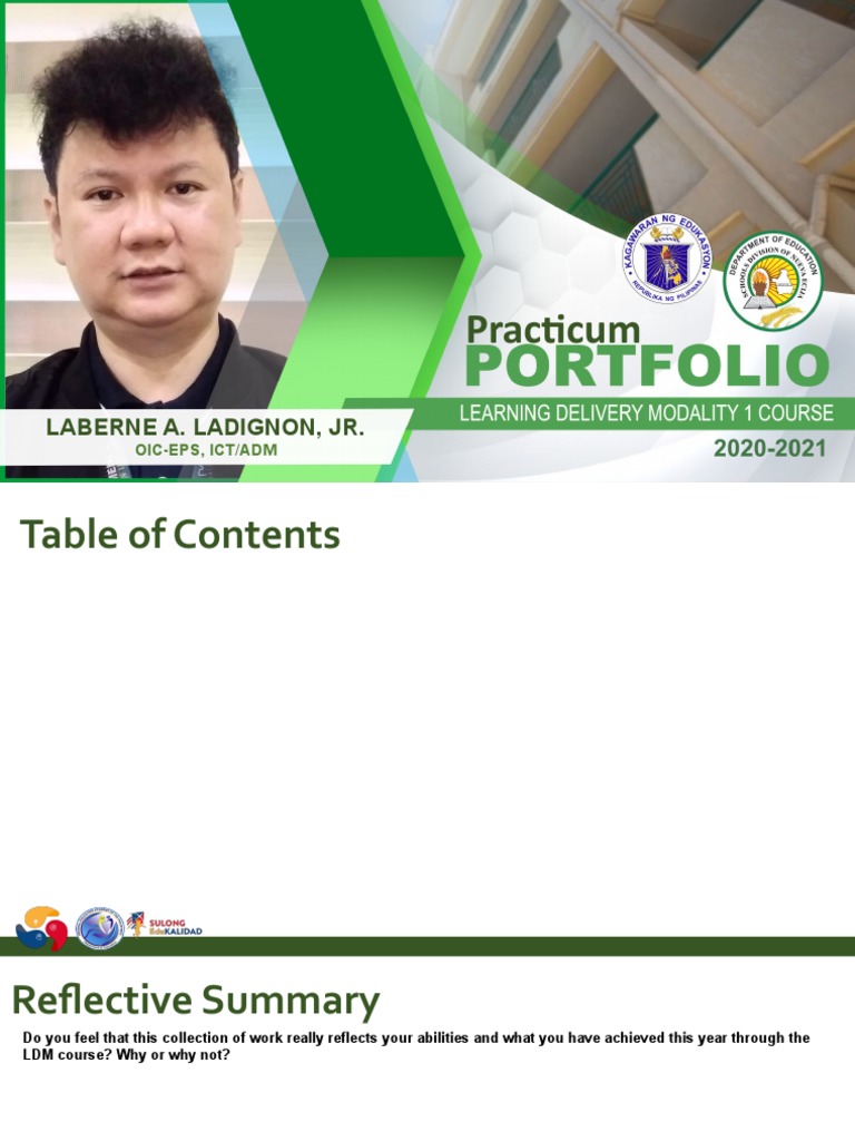 Sample LDM 1 Portfolio For Eps | PDF