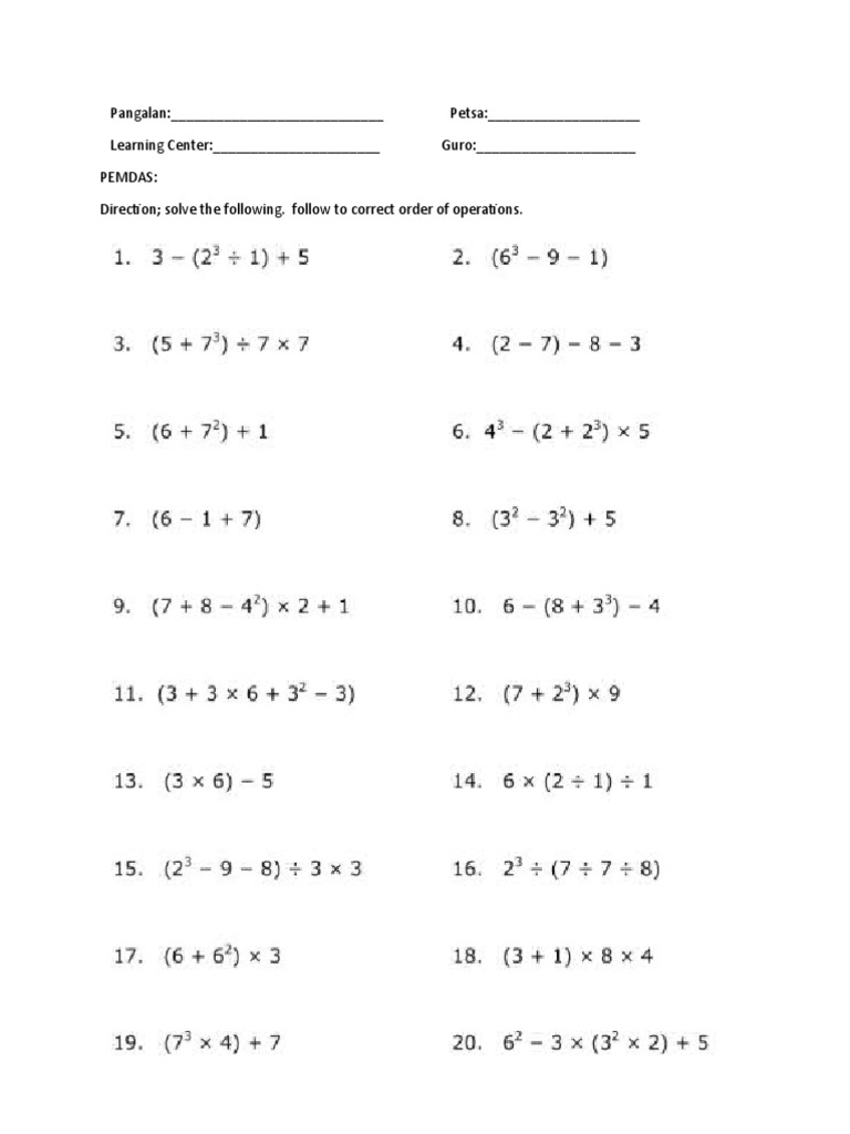 Integers Worksheets | PDF | Career & Growth