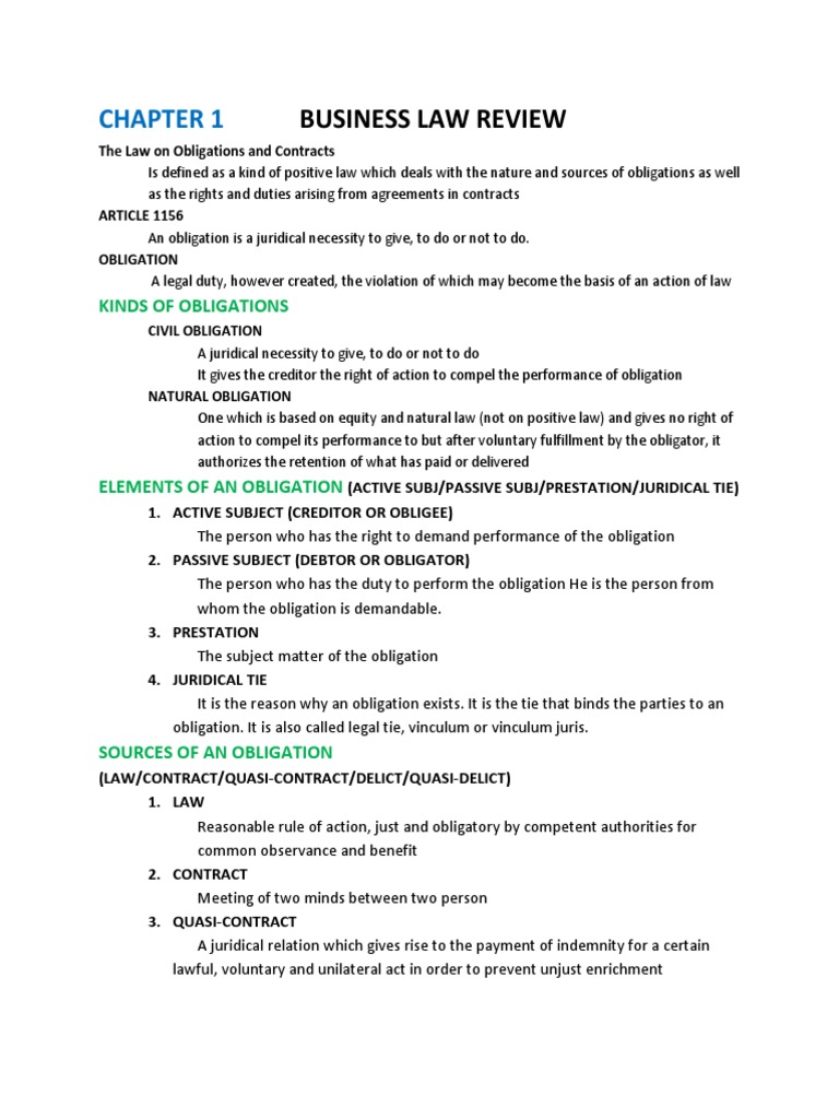 Business Law Chpater 1-10 | PDF | Law Of Obligations | Insolvency