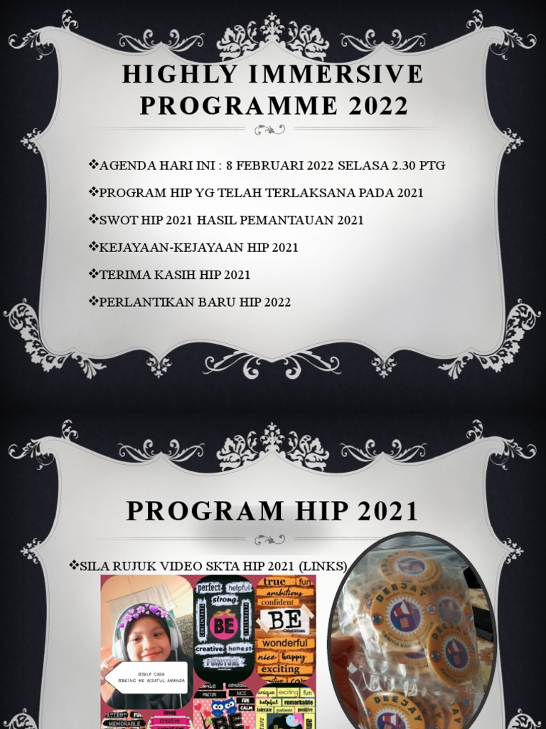 Highly Immersive Programme 2022 | PDF