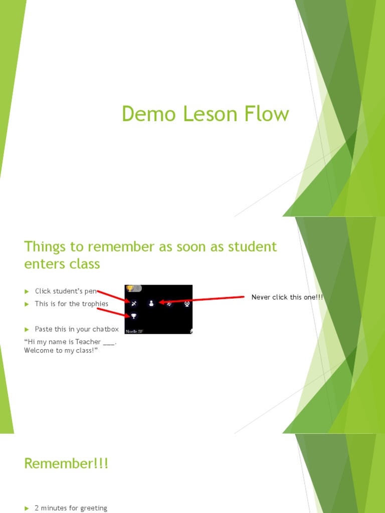 Demo Lesson Flow | PDF | Flashcard | Human Communication