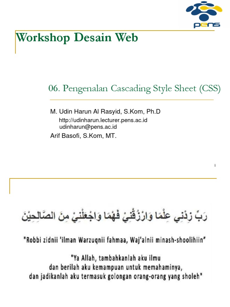 WDW06 - Pengenalan CSS | PDF